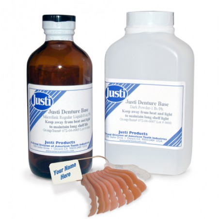 Justi Denture Regular Pink Base Kit