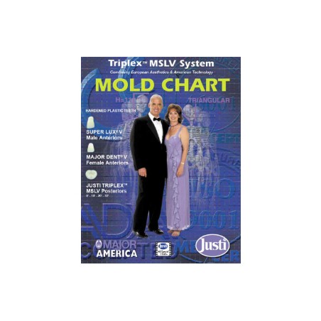 Justi Triplex Mold Chart - Hard Copy
